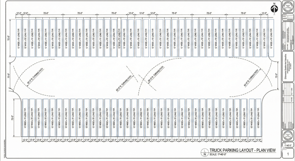 Truck Parking Lot Design Standards: A Planning Guide | BaseCore